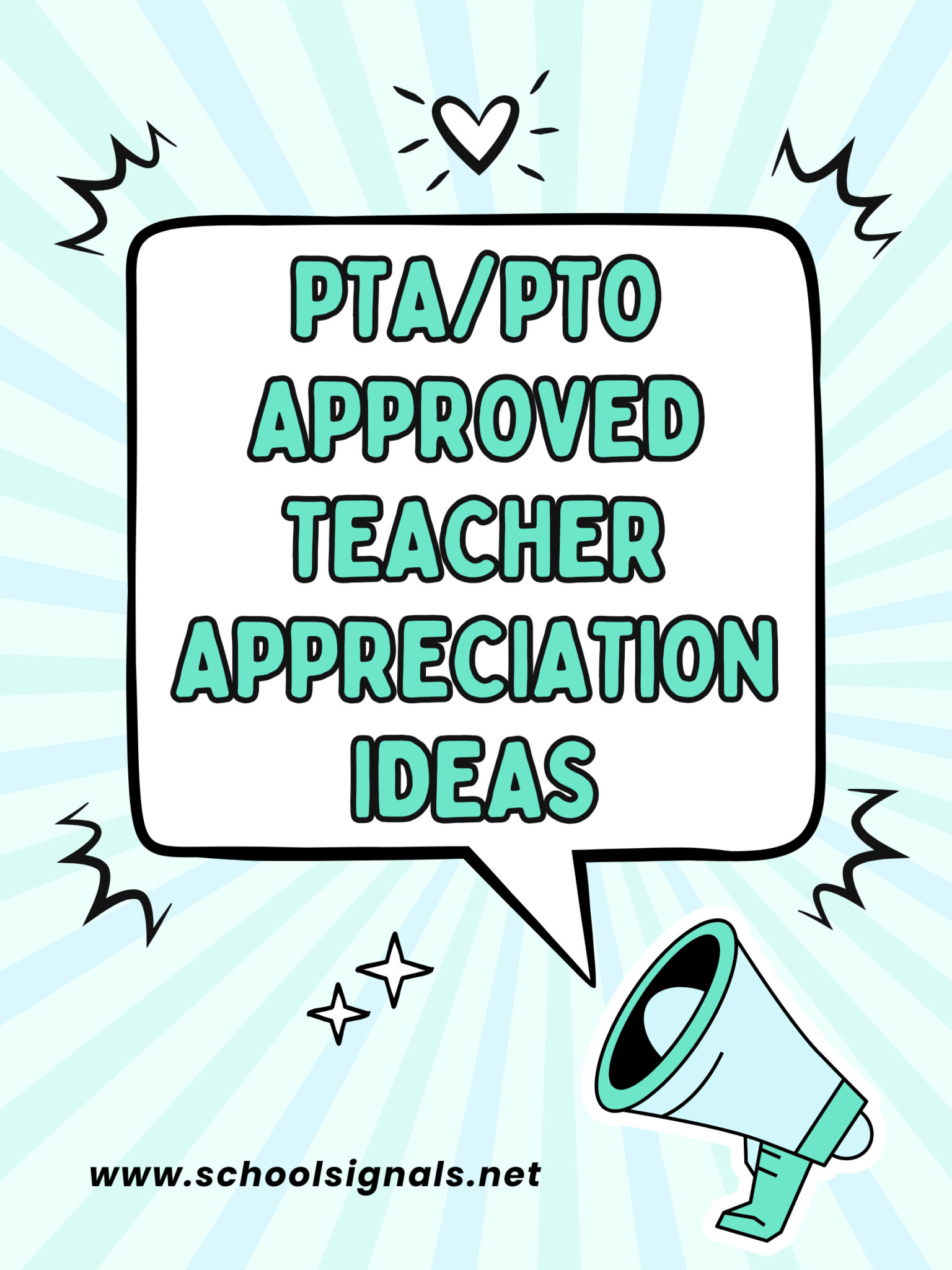 Teacher Appreciation Ideas for PTA and PTO for the School Year